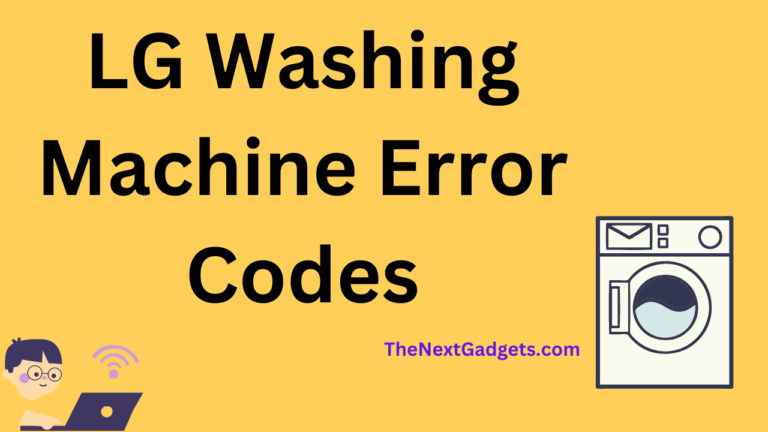 Lg Washing Machine Error Codes