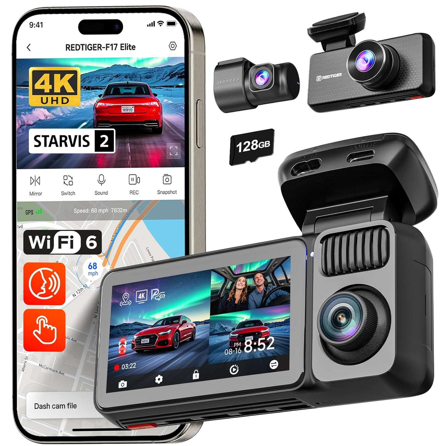Redtiger F17 Elite 4K 3-Channel DashCam: The Ultimate All-Round Road ...